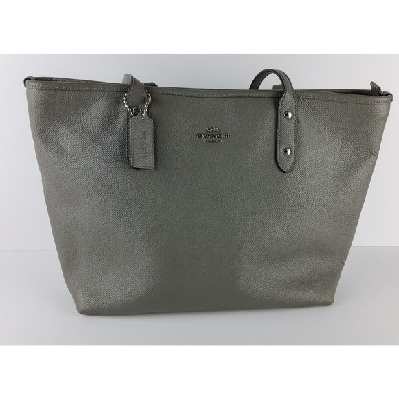 Coach | Bags | Coach F58846 Crossgrain Leather City Zip Tote Handbag ...